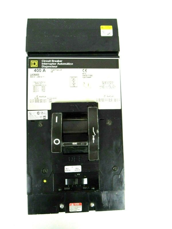 USED SQUARE D LA36400 CIRCUIT BREAKER 400A 600V - SB Industrial Supply ...