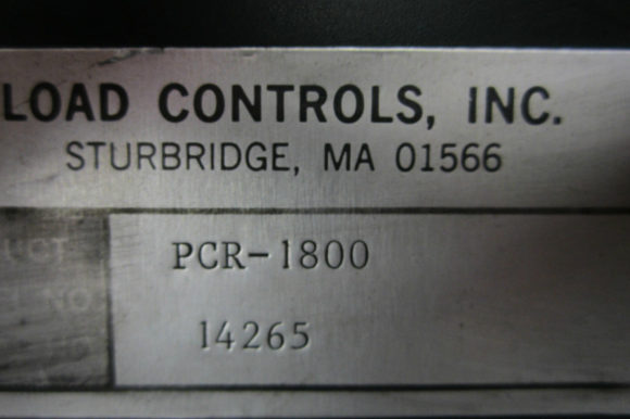 USED LOAD CONTROLS PCR-1800 SENSOR FIXED MOTOR PCR1800 - SB Industrial ...