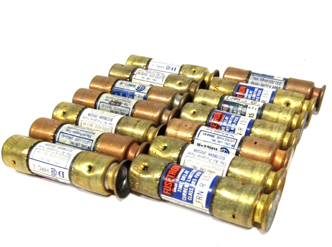 LOT OF 14 NEW FUSETRON FRN-R-15 FUSES FRNR15 - SB Industrial Supply, Inc.