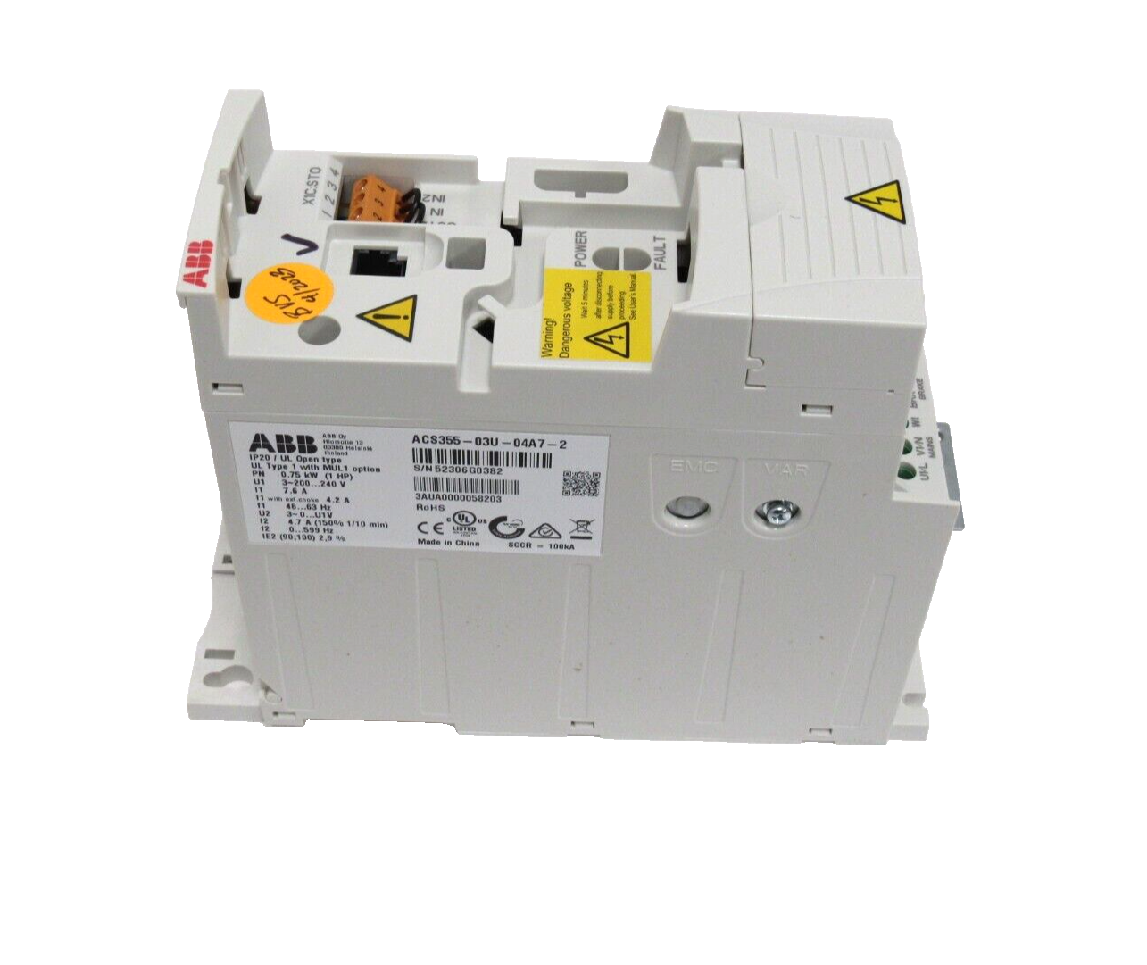 NEW ABB ACS355-03U-04A7-2 DRIVE 1HP ACS35503U04A72 - SB Industrial ...