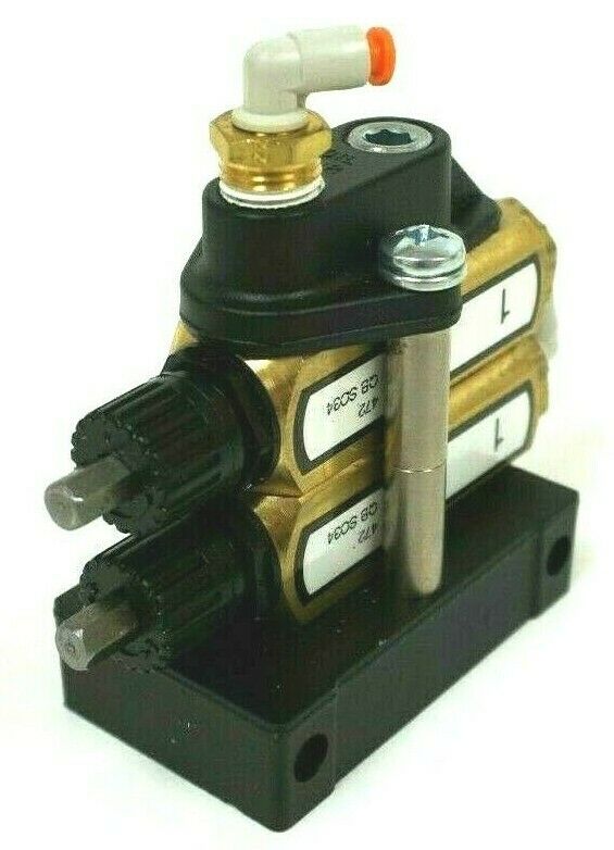 NEW ACCU-LUBE 472 QB-SO34 2 STACK BRASS PUMP ASSEMBLY QBSO34 - SB ...