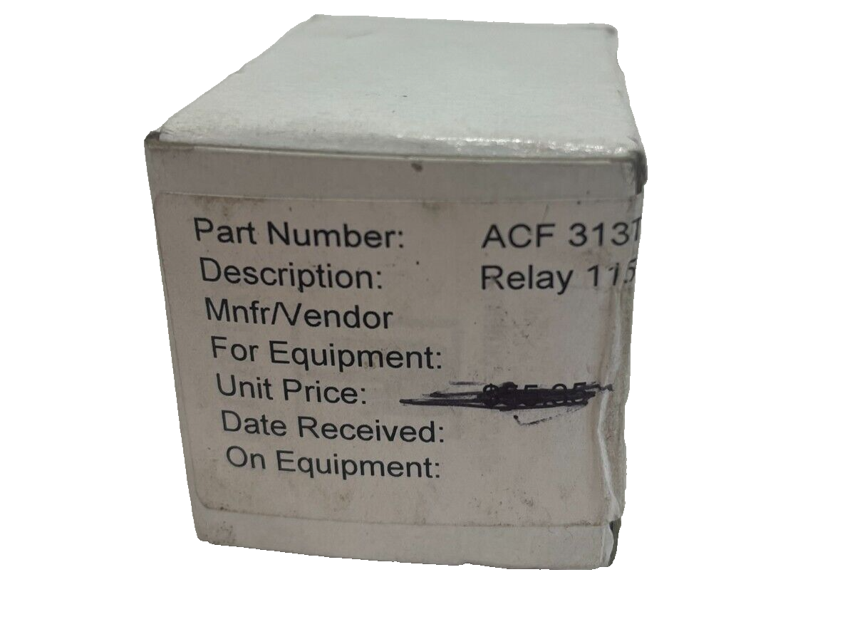 NEW ACF 313T RELAY 115V 60HZ 30I6 - SB Industrial Supply, Inc.