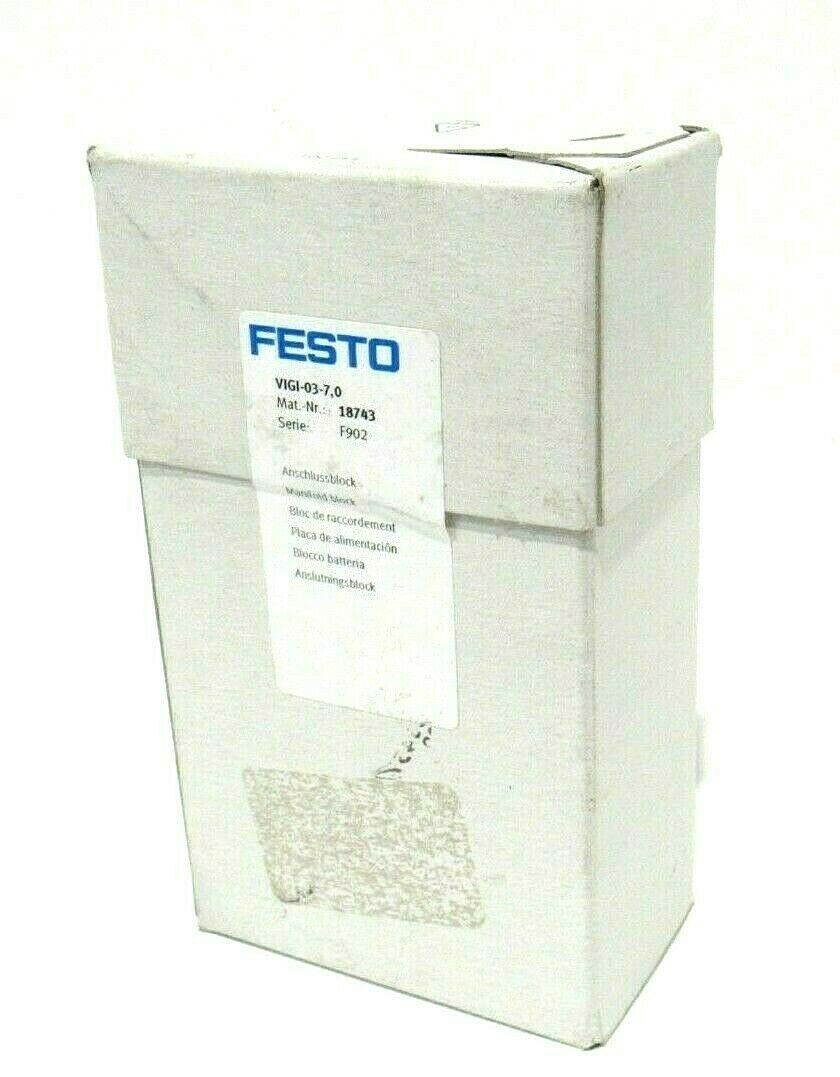 NEW FESTO VIGI-03-7,0 MANIFOLD BLOCK 18743 VIGI037 - SB Industrial ...