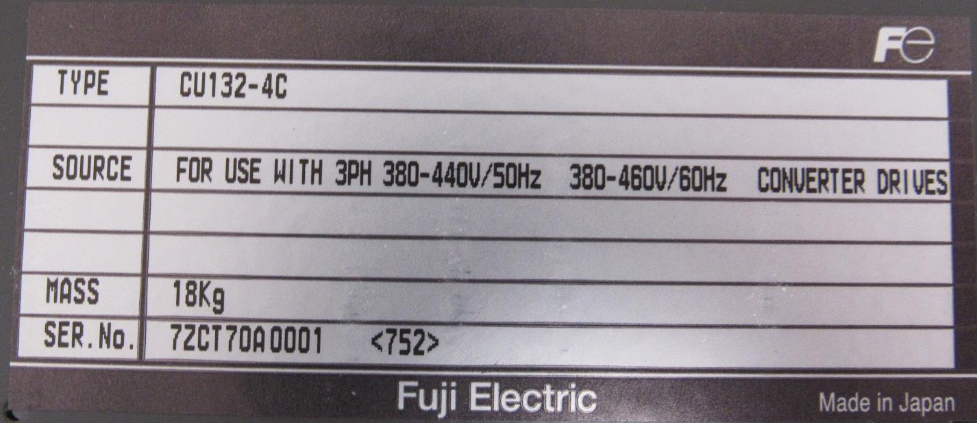 NEW FUJI ELECTRIC CU132-4C BREAKING UNIT CU1324C - SB Industrial Supply ...