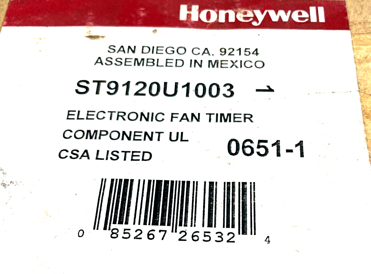 NEW HONEYWELL ST9120U1003 ELECTRONIC FAN TIMER - SB Industrial Supply, Inc.