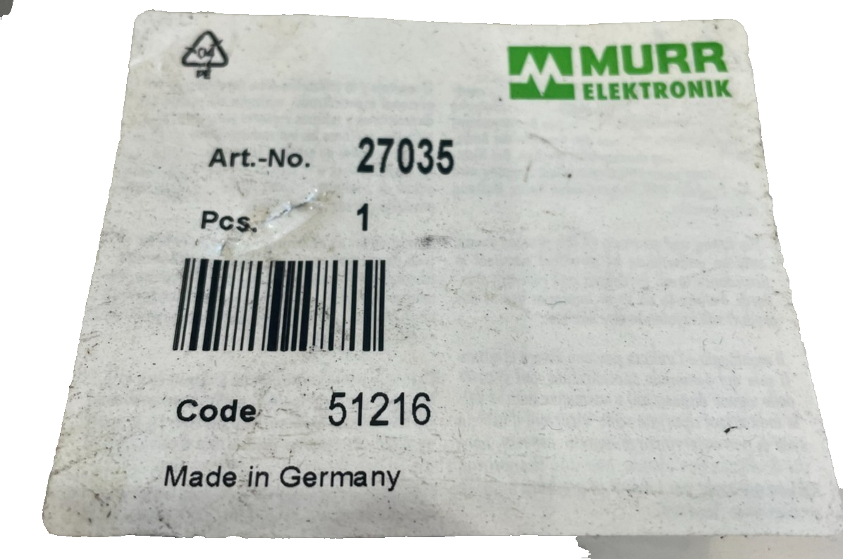 NEW MURR ELEKTRONIK 27035 SOCKET INSERT 4027035, 27106 - SB Industrial ...