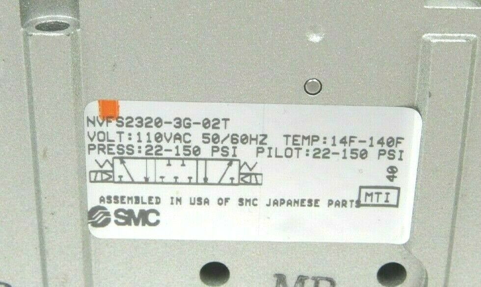 NEW SMC NVFS2320-3G-02T VALVE NVFS23203G02T - SB Industrial Supply, Inc.