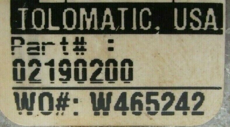 NEW TOLOMATIC 02190200 GEAR BOX 1:1 - SB Industrial Supply, Inc.