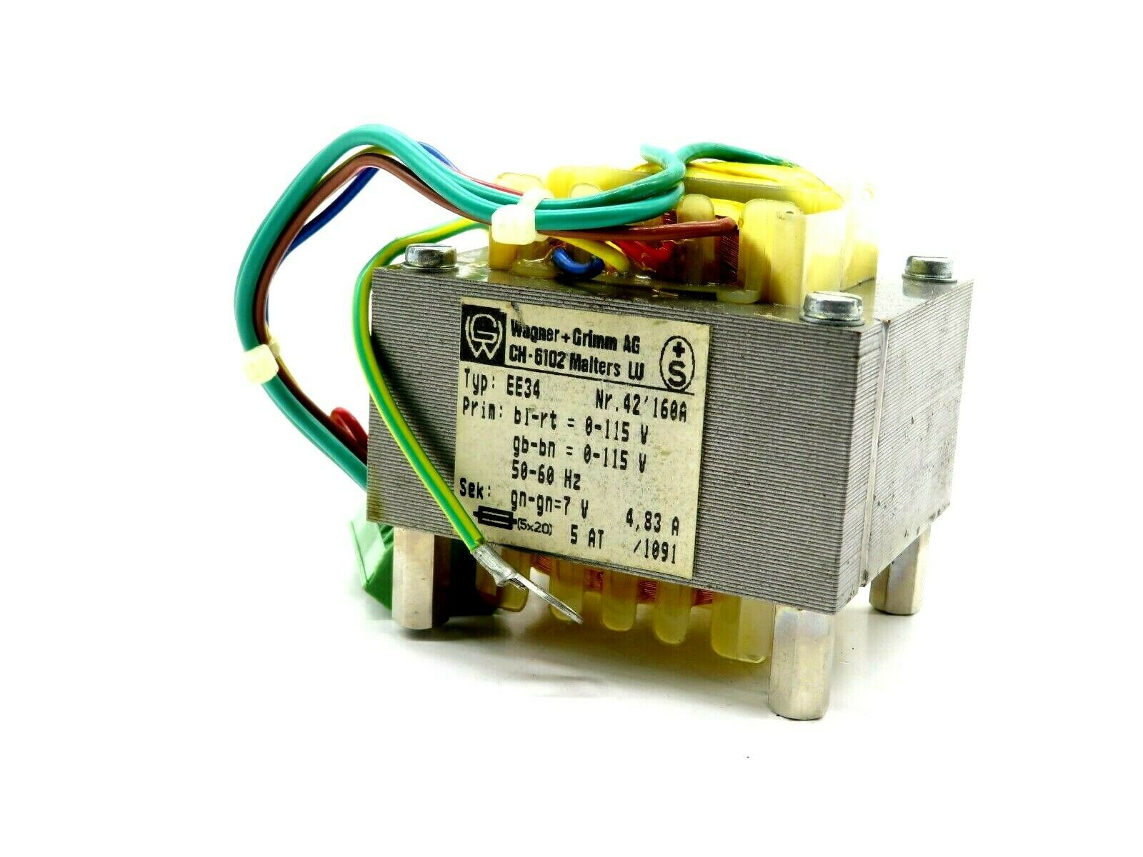 NEW WAGNER GRIMM CH-6102 TRANSFORMER CH6102 - SB Industrial Supply, Inc.