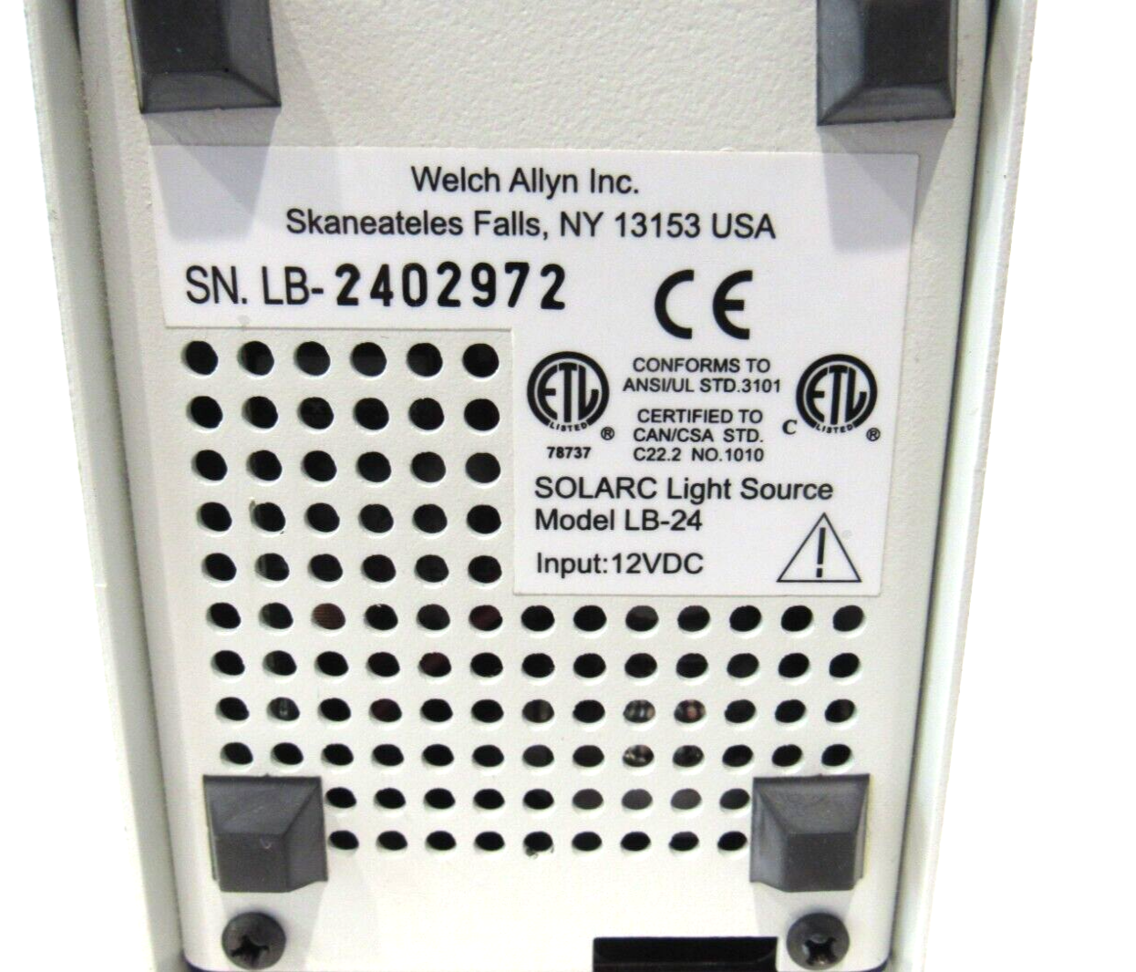 NEW WELCH ALLYN LB-24 SOLARC LIGHT SOURCE LB24 - SB Industrial Supply, Inc.