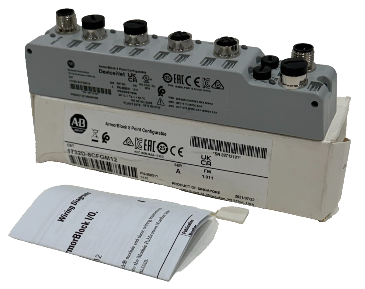 ALLEN BRADLEY 1732D-8CFGM12 ARMOR BLOCK SER. A 1732D8CFGM12 NEW ...