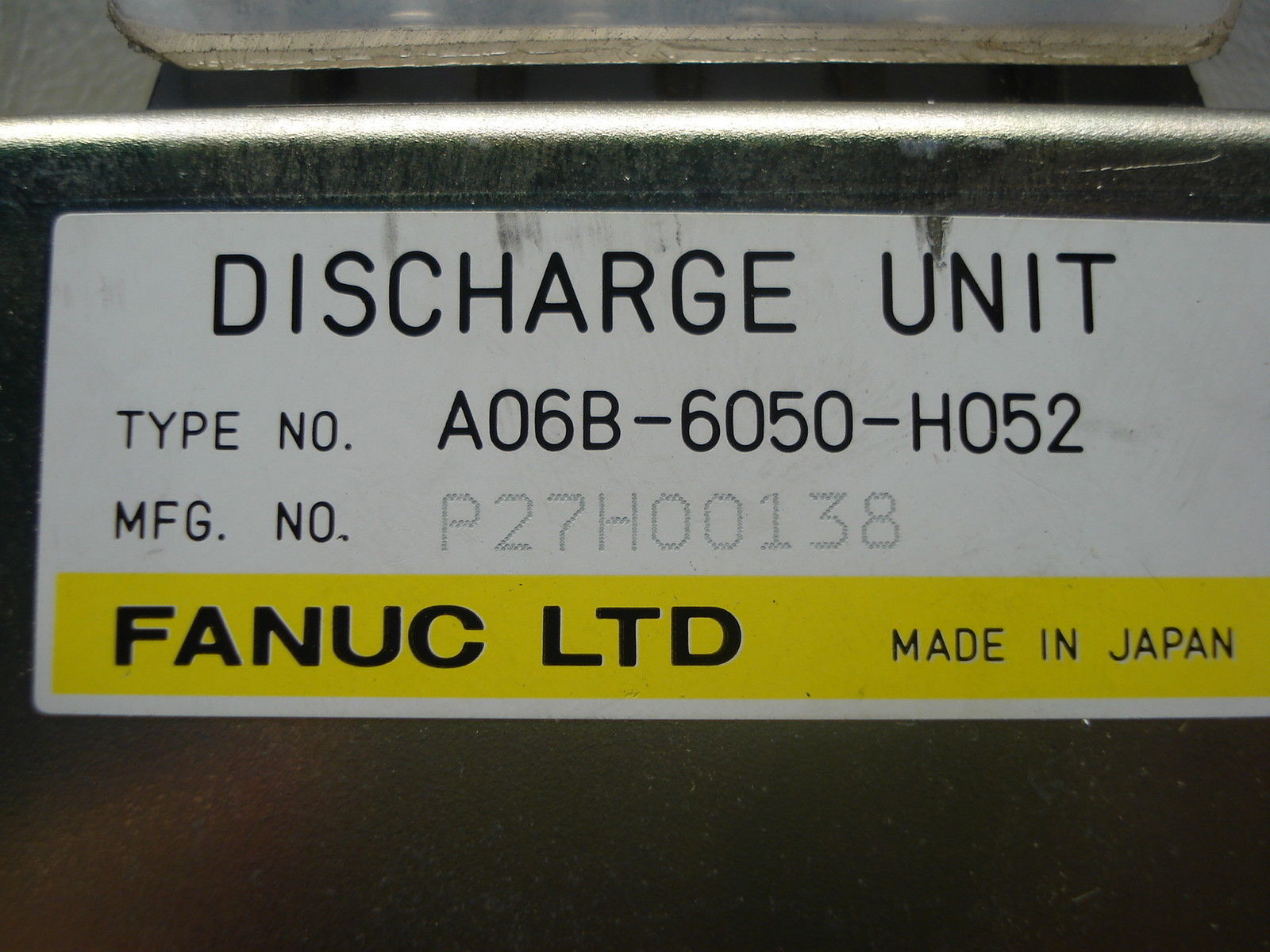 USED FANUC DISCHARGE UNIT A06B-6050-H052 - SB Industrial Supply, Inc.