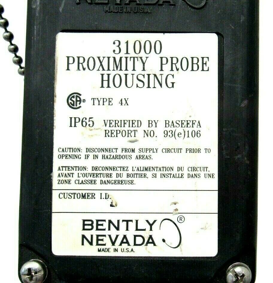NEW BENTLY NEVADA 3100 PROXIMITY PROBE HOUSING TYPE 4X - SB Industrial ...