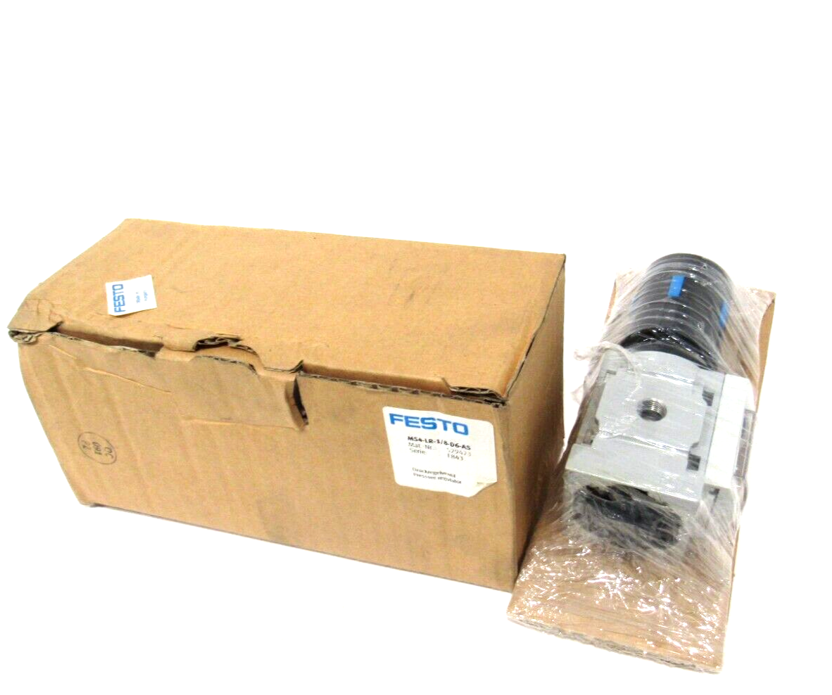 NEW FESTO MS4-LR-1/8-D6-AS PRESSURE REGULATOR 529423 MS4LR18D6AS - SB ...