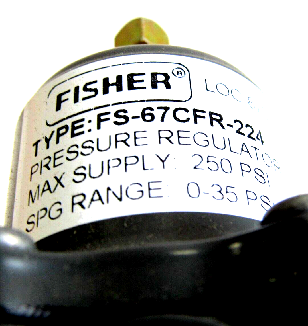 NEW FISHER FS-67CFR-224 PRESSURE REGULATOR FILTER FS67CFR224 - SB ...
