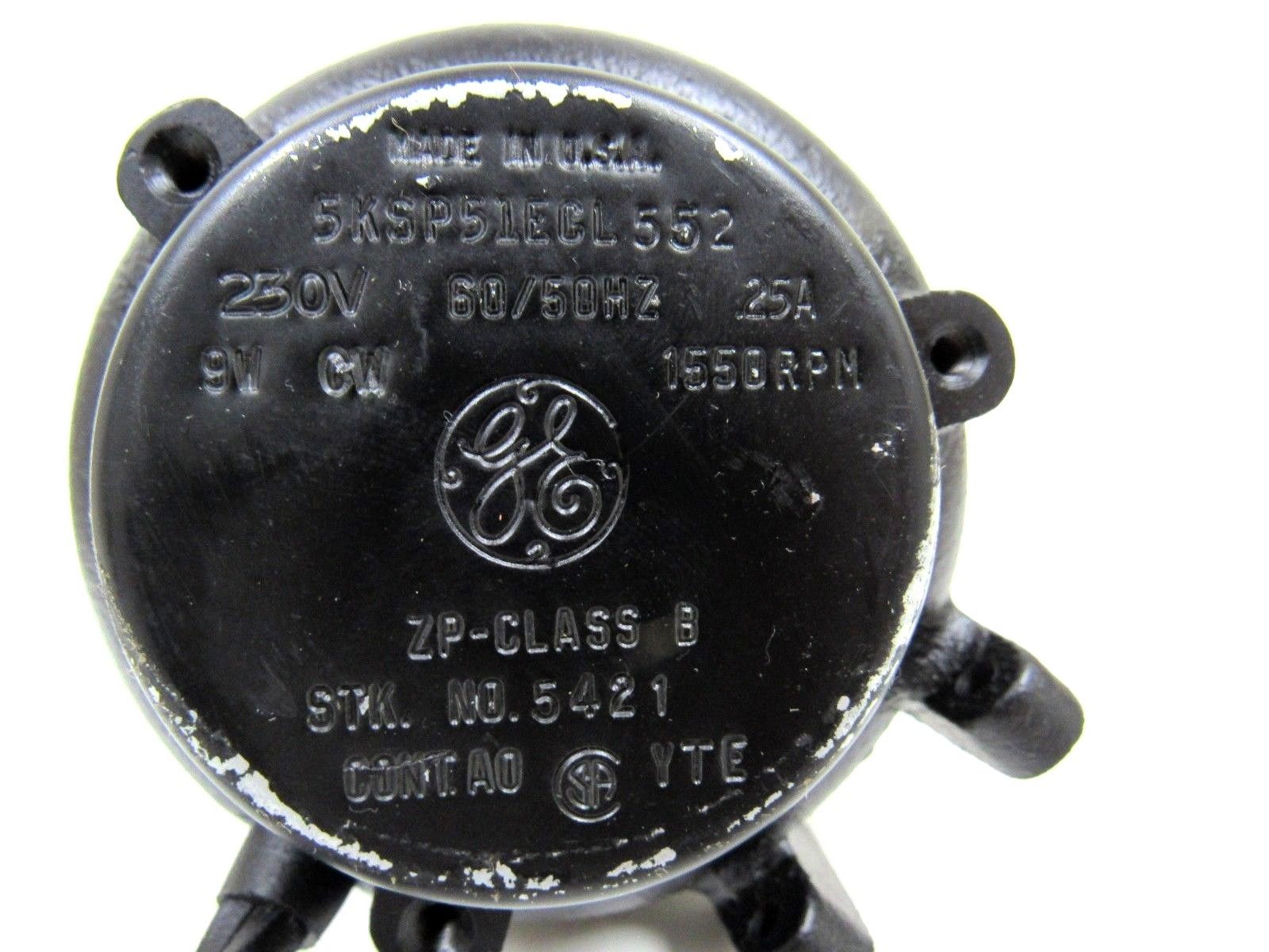 NEW GENERAL ELECTRIC 3M286A MOTOR 5KSP51ECL552 230V 9W 1/4-20 THD - SB ...