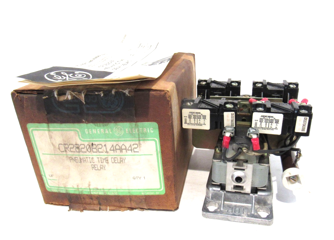 NEW GENERAL ELECTRIC CR2820B214AA42 PNEUMATIC TIME DELAY - SB ...