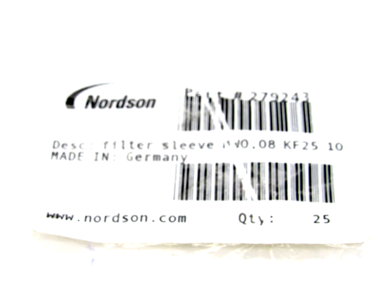 NEW NORDSON 279243 FILTER SLEEVE - SB Industrial Supply, Inc.