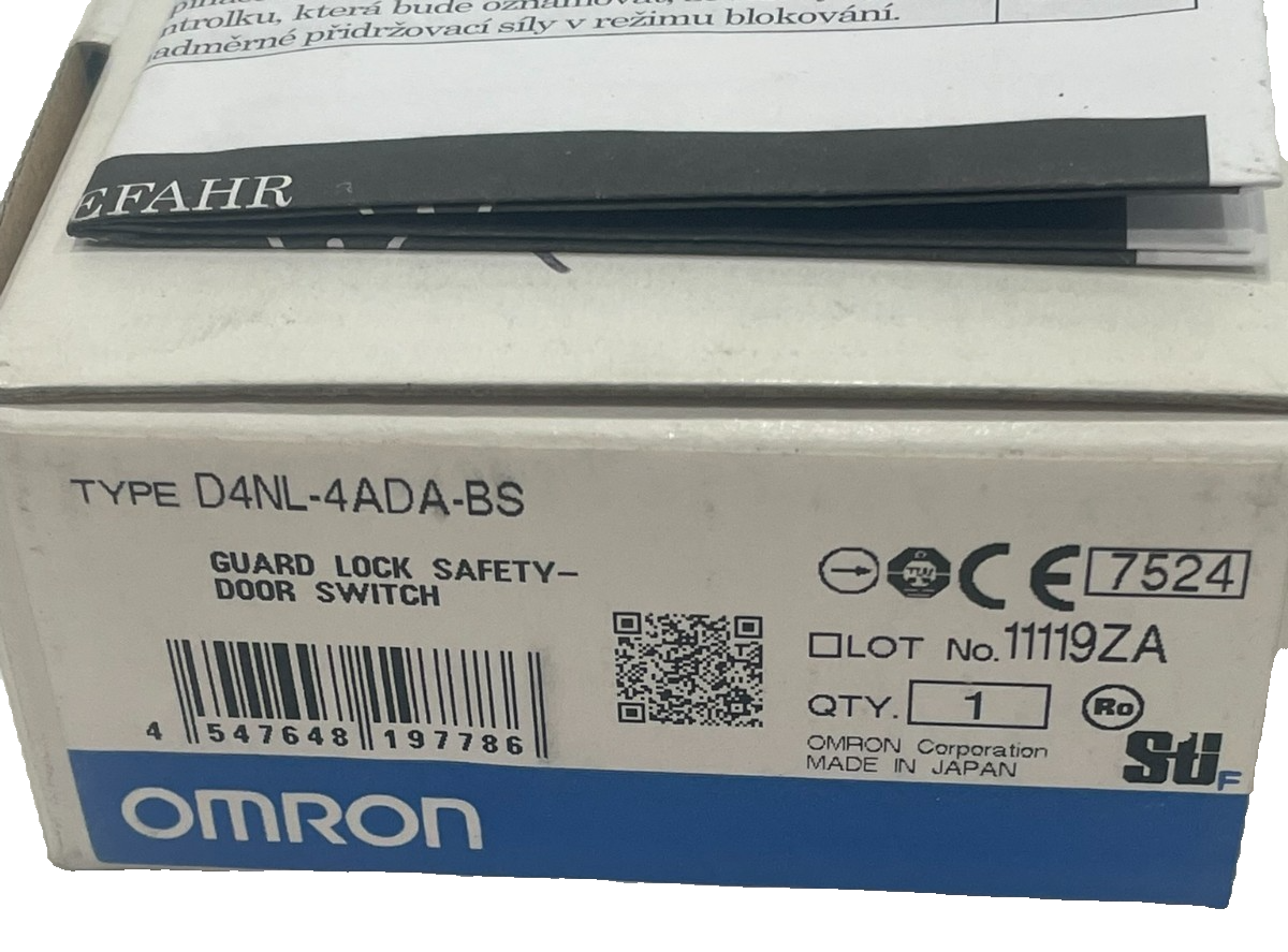 NEW OMRON D4NL-4ADA-BS GUARD LOCK SAFETY DOOR SWITCH D4NL4ADABS - SB ...