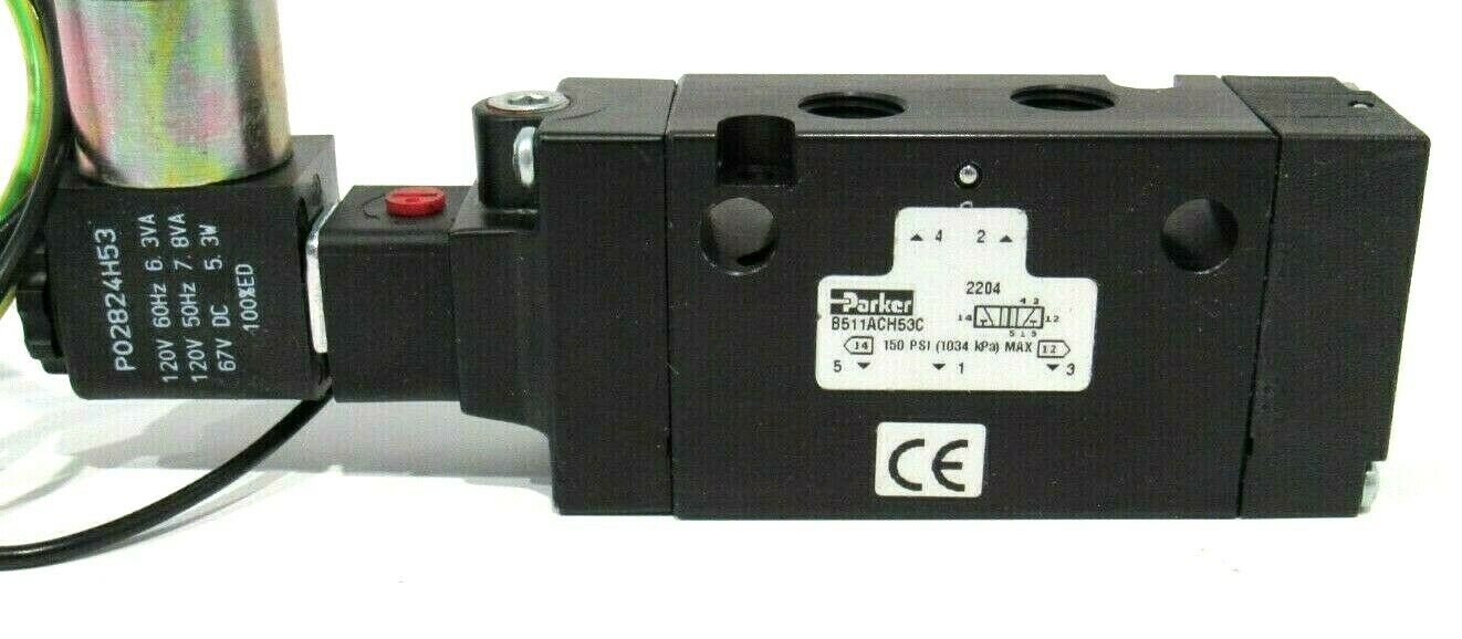 NEW PARKER B511ACH53C SOLENOID VALVE - SB Industrial Supply, Inc.