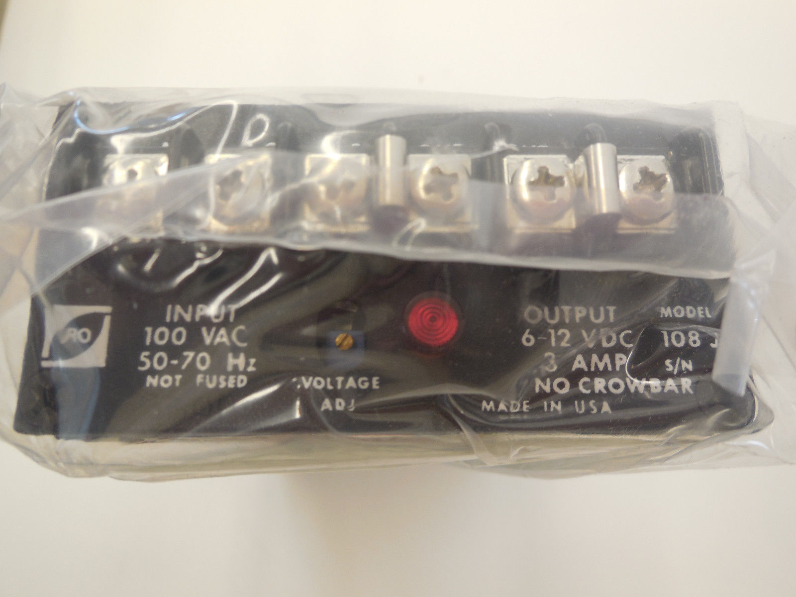 NEW RO ASSOCIATES 108J POWER SUPPLY 108J - SB Industrial Supply, Inc.