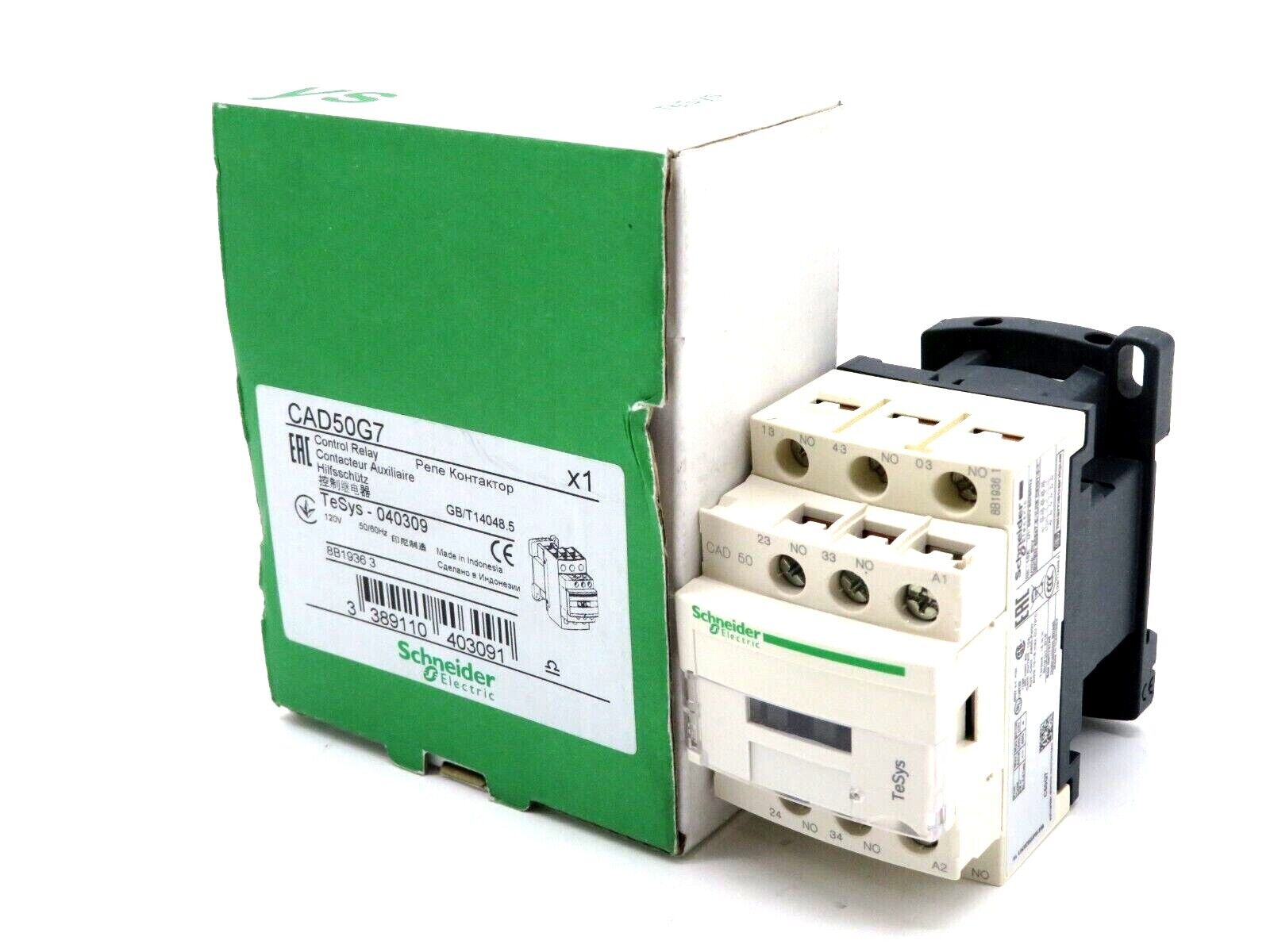 NEW SCHNEIDER ELECTRIC CAD50G7 CONTROL RELAY - SB Industrial Supply, Inc.