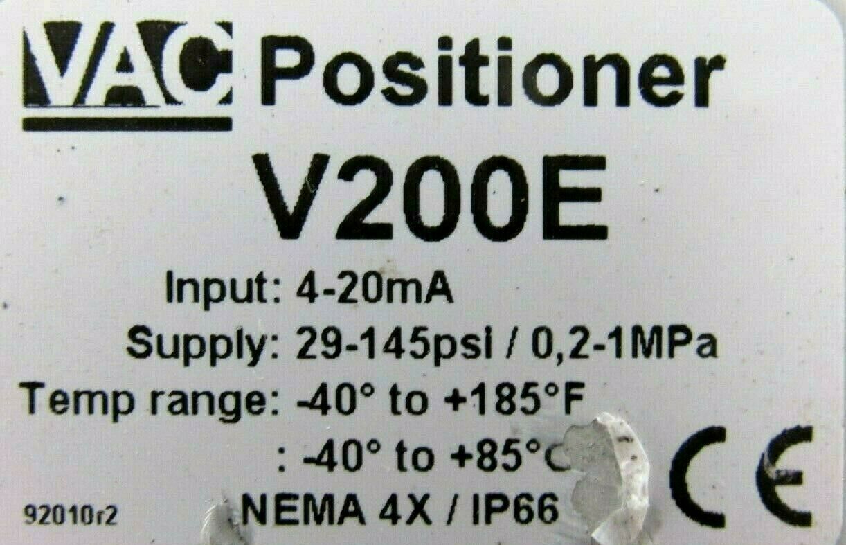 NEW SHARPE SPNII063 ACTUATOR VALVE 1" V200E VALVE POSITIONER V200 ...