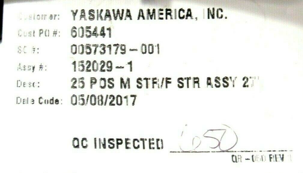NEW YASKAWA ELECTRIC 152029-1 TEACH PENDANT CABLE 1520291 - SB ...