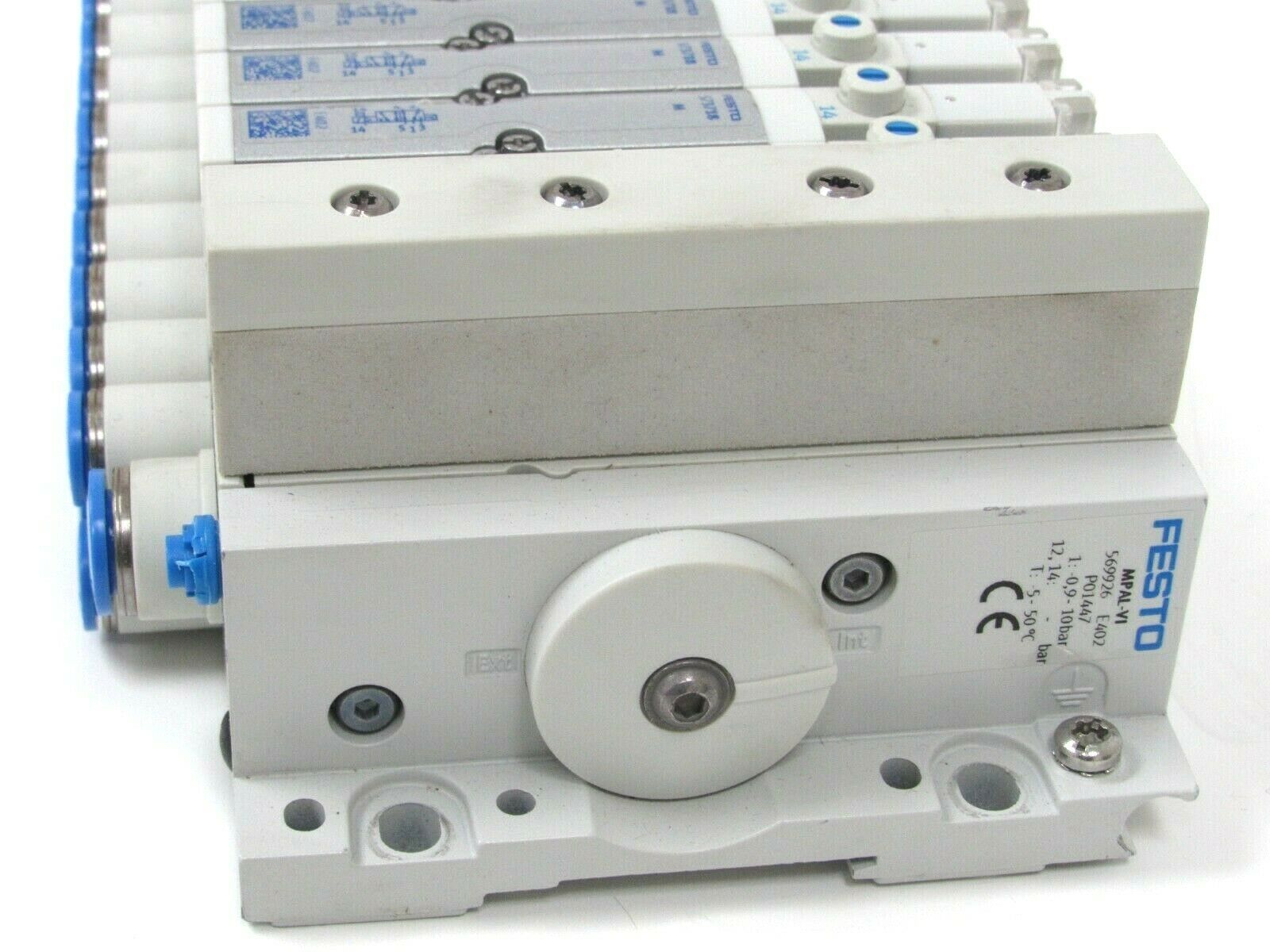 USED FESTO MPAL-VI 573718 195742 195704 3S7PL8-T7P0G VALVE TERMINAL ...