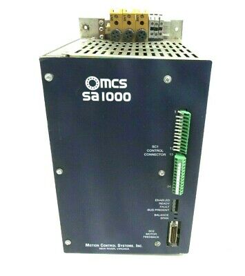 USED MCS MOTION CONTROL SYSTEMS 1210930 SA SERIES PWM SERVO AMPLIFIER ...