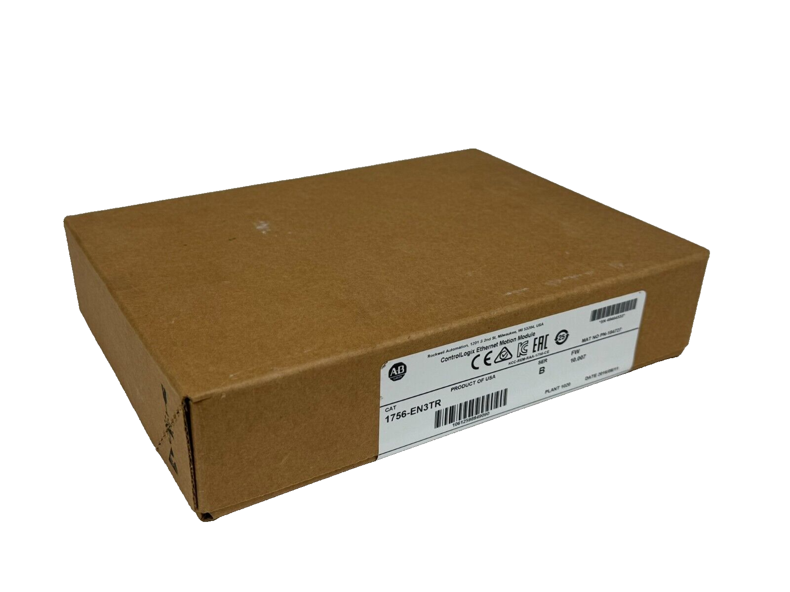 ALLEN BRADLEY 1756-EN3TR CONTROLLOGIX ETHERNET MODULE SER. B NEW SEALED ...