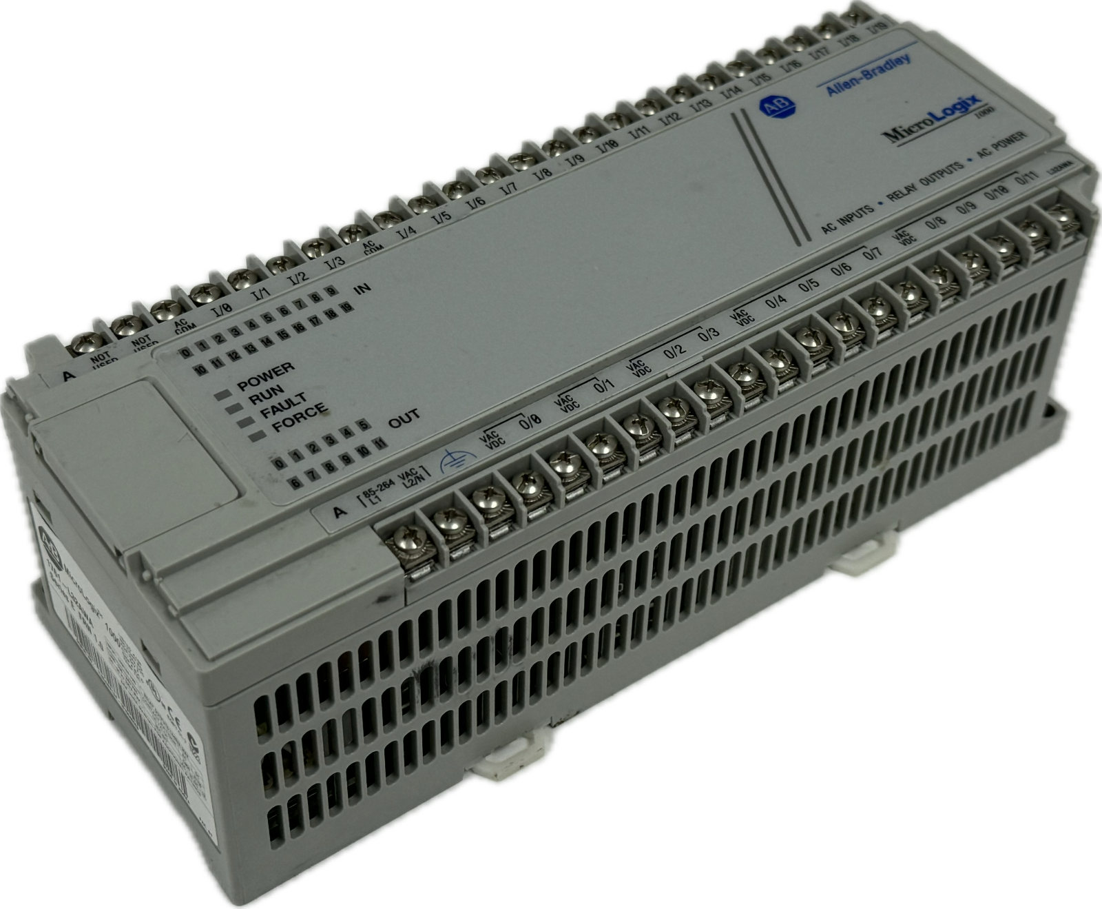 ALLEN BRADLEY 1761-L32AWA MICROLOGIX 1000 CONTROLLER SER. E FRN: 1 ...