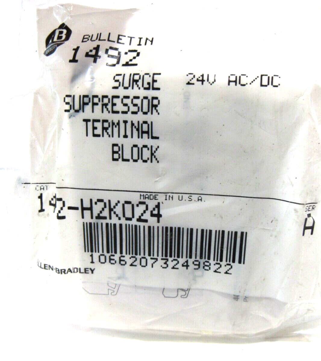 LOT OF 6 NEW ALLEN BRADLEY 1492-H2K024 TERMINAL BLOCKS SER.A 1492H2K024 ...