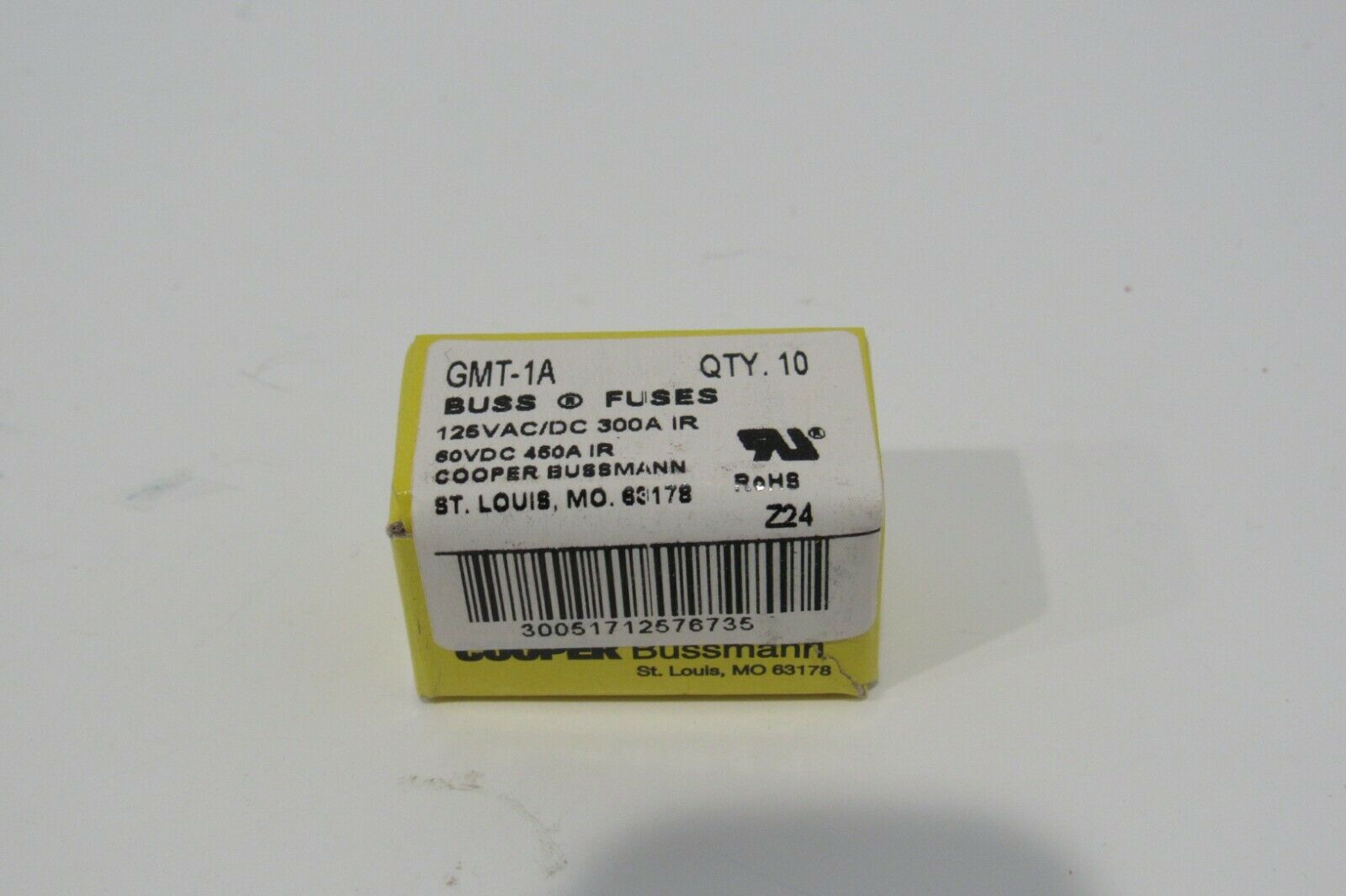 LOT OF 60 NEW BUSSMANN GMT-1A FUSES GMT1A - SB Industrial Supply, Inc.