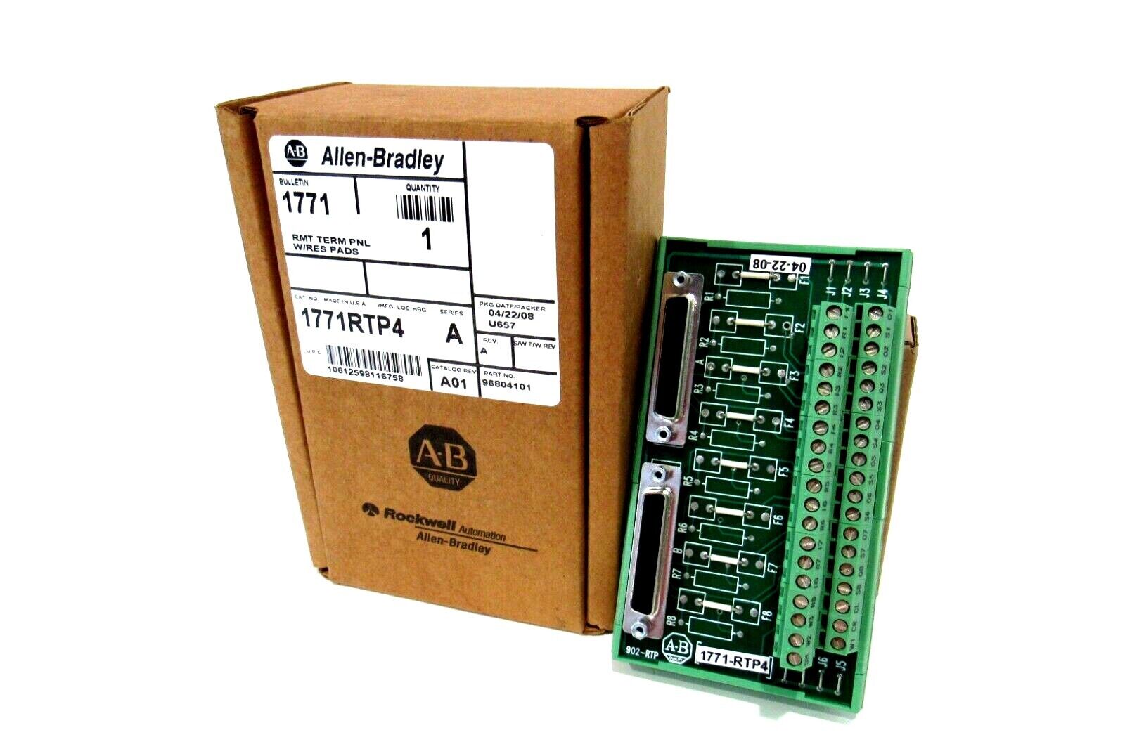 NEW ALLEN BRADLEY 1771-RTP4 REMOTE TERMINAL PANEL SER.A 1771RTP4 - SB ...