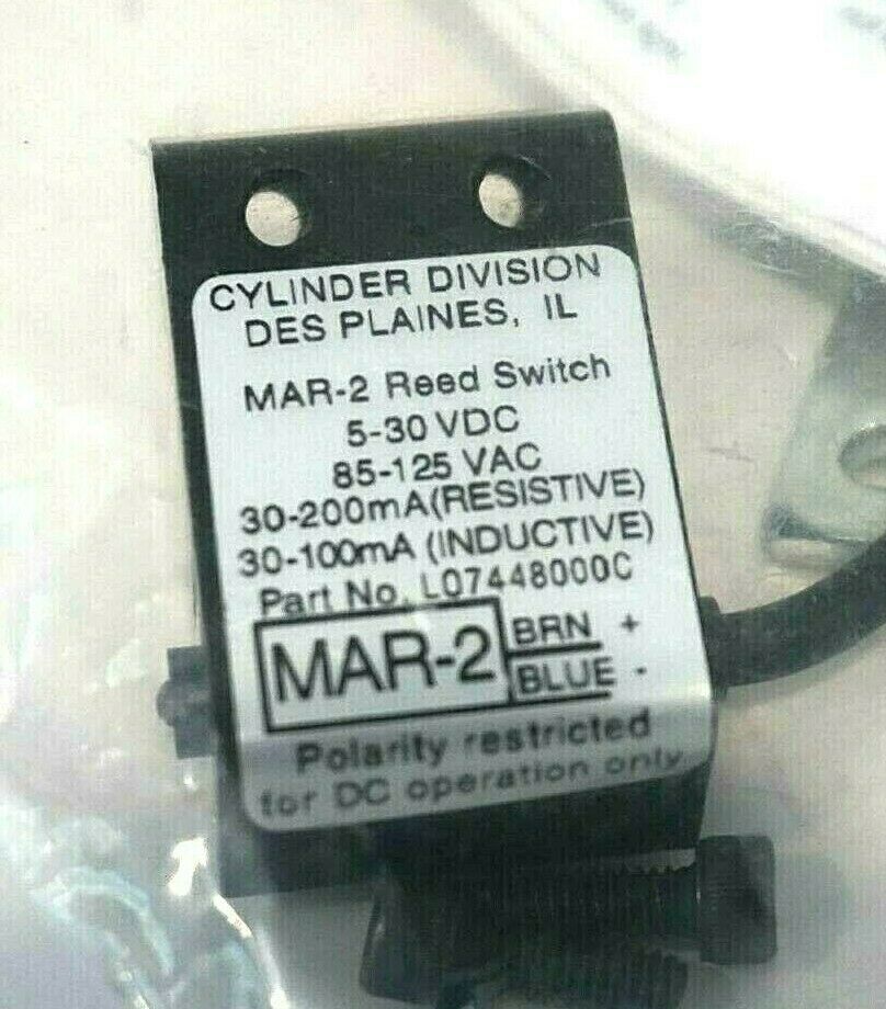 NEW CYLINDER DIVISION MAR-2 REED SWITCH MAR2 - SB Industrial Supply, Inc.