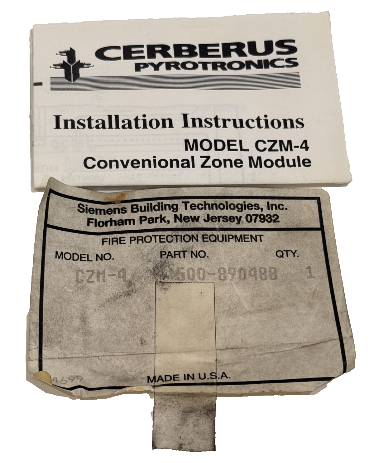 NEW SIEMENS CZM-4 500-890488 REV. 5 CONTROLLABLE ZONE MODULE CZM4 ...