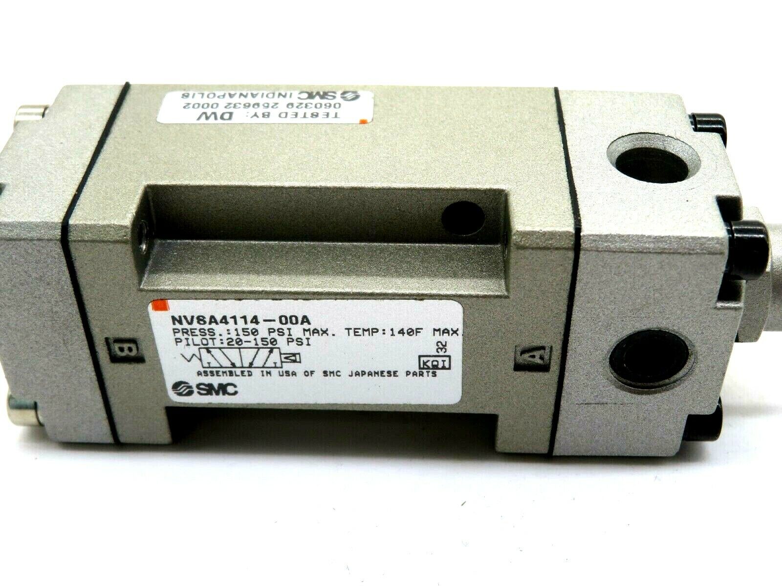 NEW SMC NVSA4114-00A AIR PILOT VALVE NVSA411400A - SB Industrial Supply ...