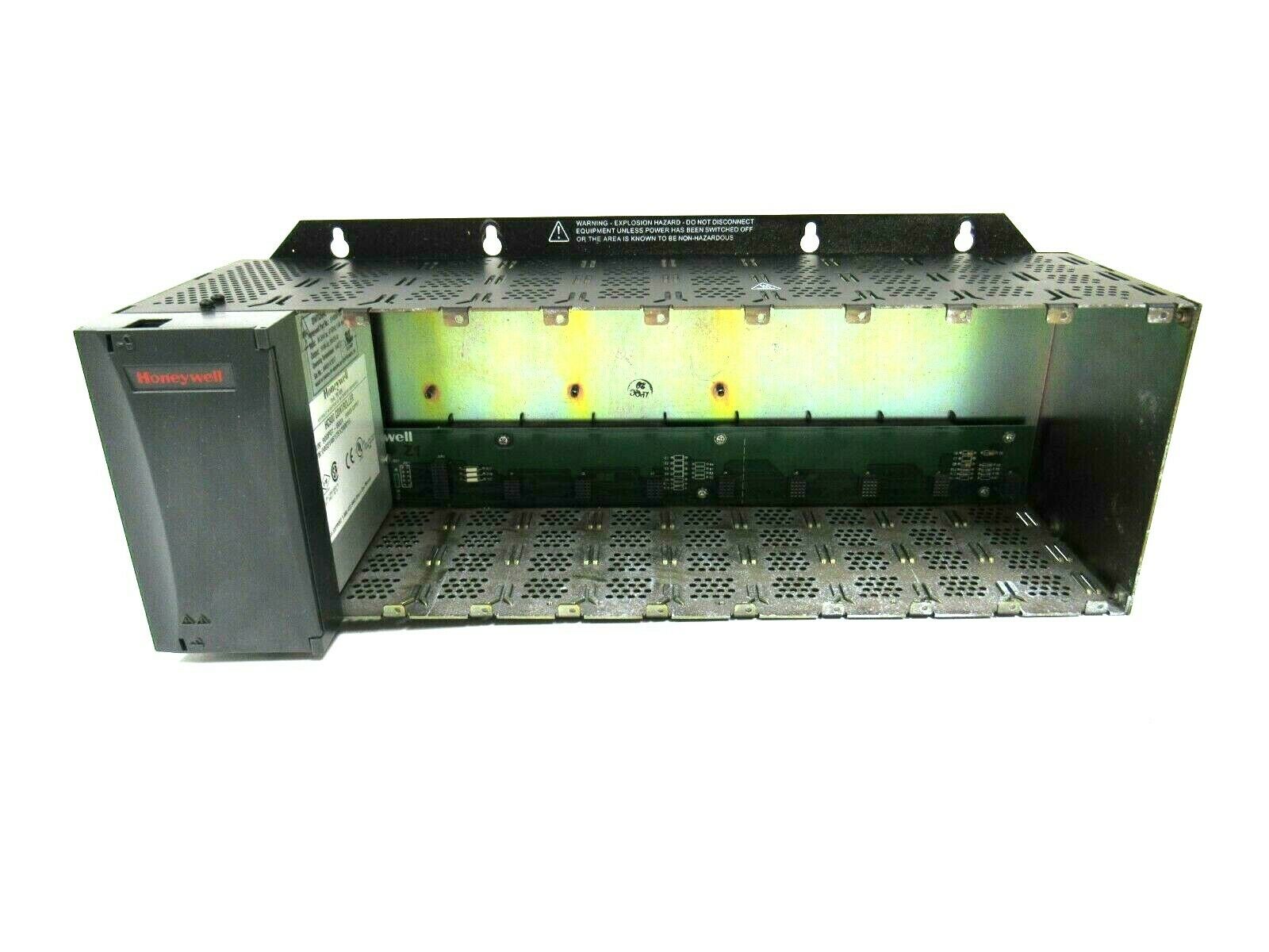 USED HONEYWELL 900R08-0001 RACK 8 SLOT WITH 900P01-0001 POWER SUPPLY ...