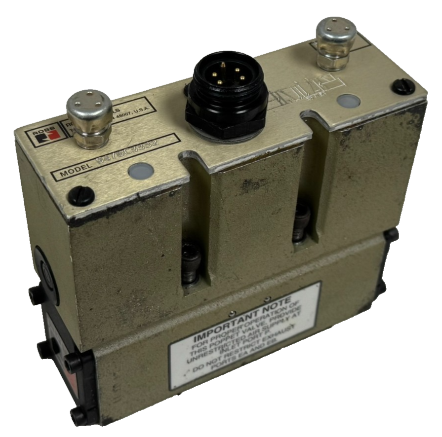 USED ROSS CONTROLS 8476C3332 SOLENOID VALVE 2-10bar 115V/60HZ - SB ...