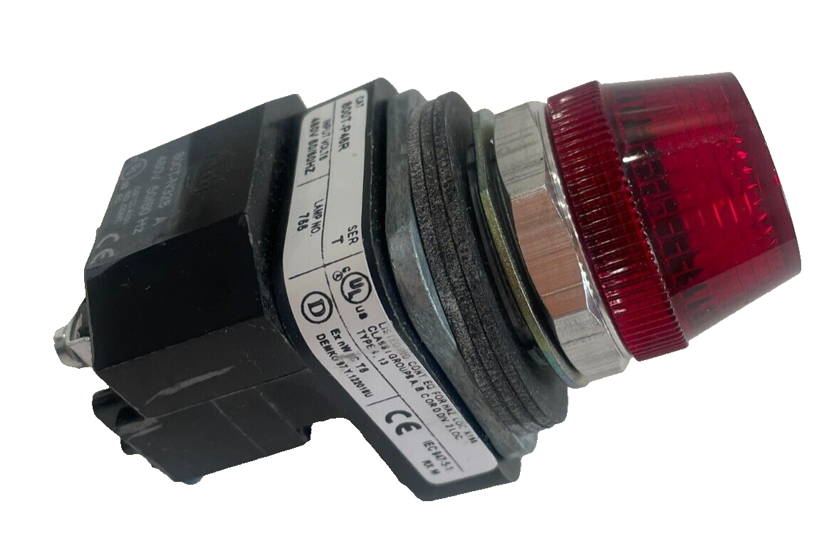 ALLEN BRADLEY 800T-P46R PILOT LIGHT SER. T 800TP46R NEW, SURPLUS - SB ...