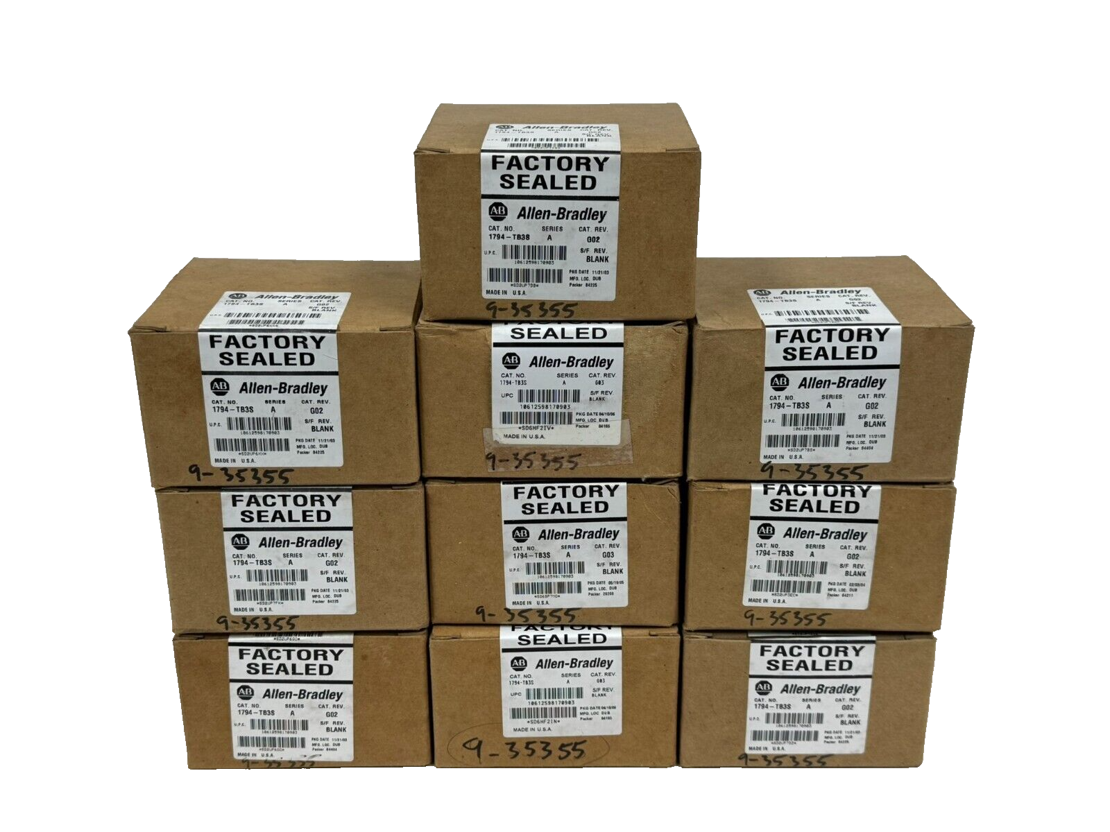 LOT OF 10 1794-TB3S TERMINAL BASES SER. A PRE-OWNED UNUSED SURPLUS - SB ...