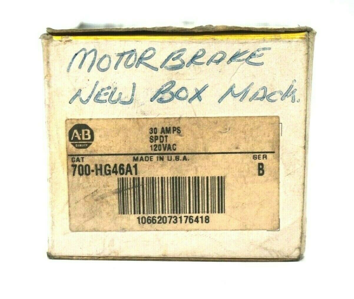 NEW ALLEN BRADLEY 700-HG46A1 POWER RELAY SER.B 700HG46A1 - SB ...