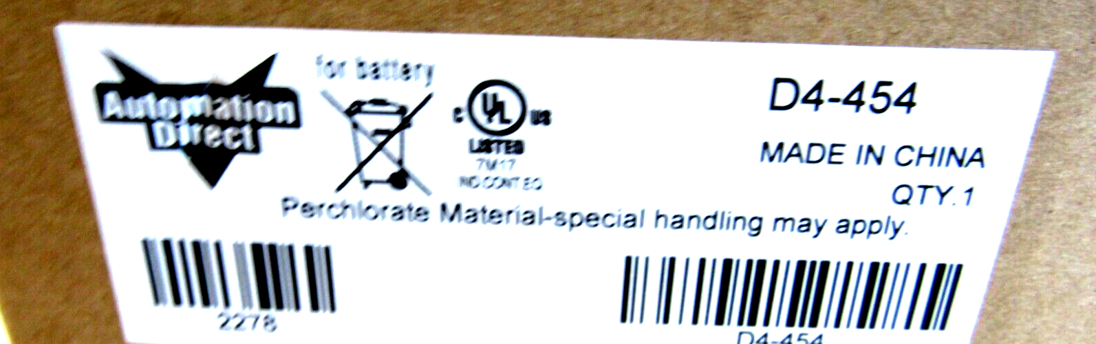 NEW AUTOMATION DIRECT D4-454 CPU MODULE 50/60HZ 50VA D4454 - SB ...