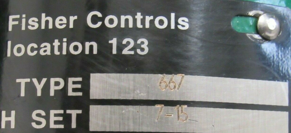 NEW FISHER 667 CONTROL VALVE SIZE 30 DVC5010 3/4" 304 - SB Industrial ...