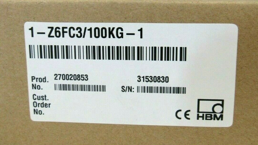 NEW HBM 1-Z6FC3/100KG-1 LOAD CELL Z6FC3 100KG 1Z6FC3100KG1 - SB ...