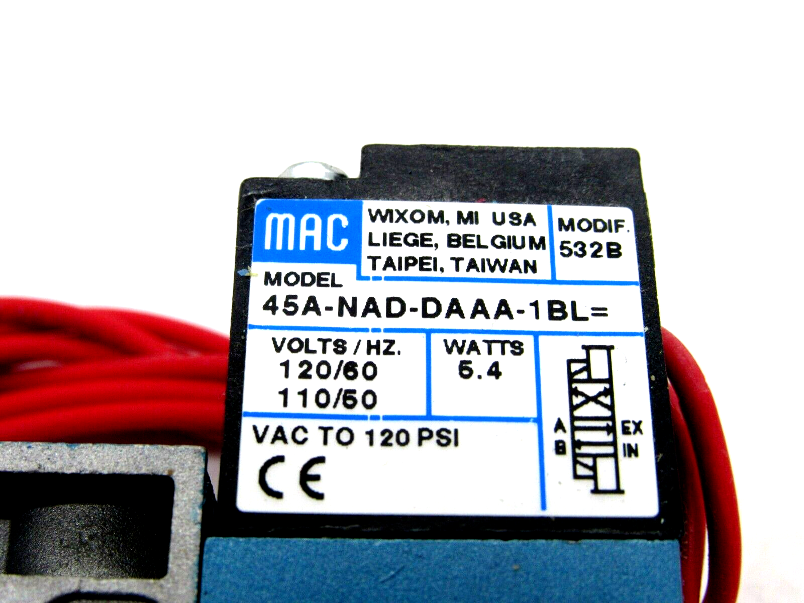 NEW MAC VALVES 45A-NAD-DAAA-1BL SOLENOID VALVE 45ANADDAAA1BL - SB ...