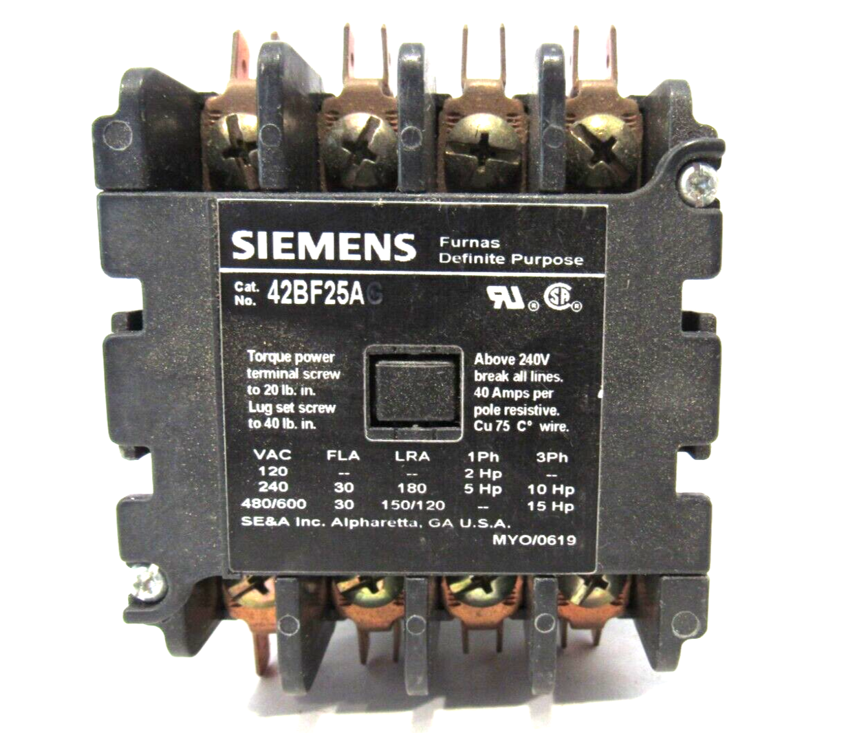 NEW SIEMENS / FURNAS 42BF25AF DEFINITE PURPOSE CONTROLLER - SB ...