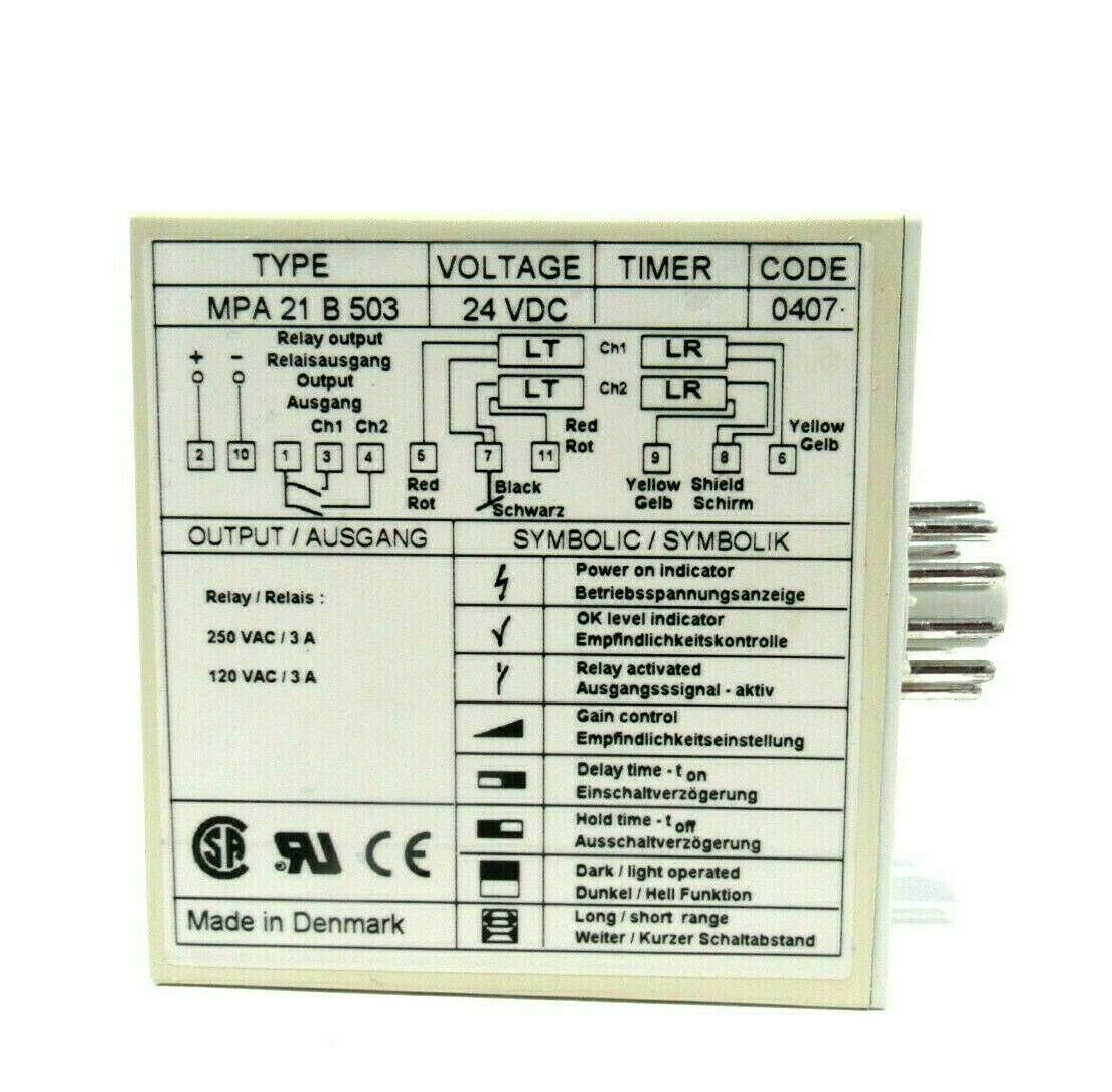 NEW TELCO MPA 21 B 503 PHOTO AMPLIFIER MPA21B503 - SB Industrial Supply ...