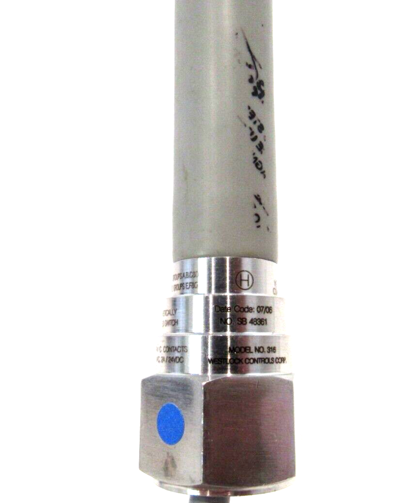 NEW WESTLOCK CONTROLS MODEL 316 PROXIMITY SENSOR - SB Industrial Supply ...